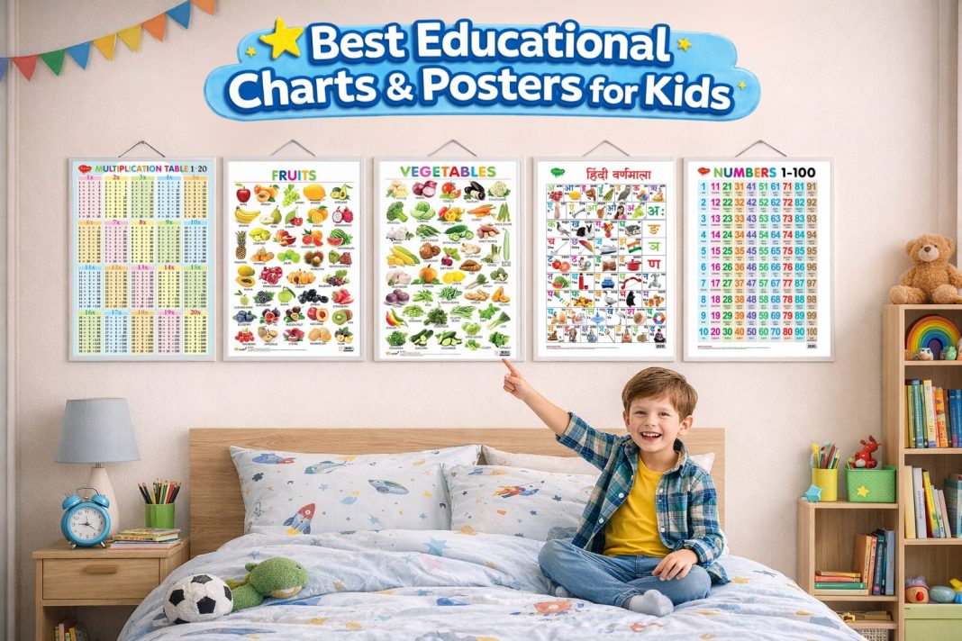 10 Best Educational Posters and Charts for Kids (Numbers, Alphabets & more)
