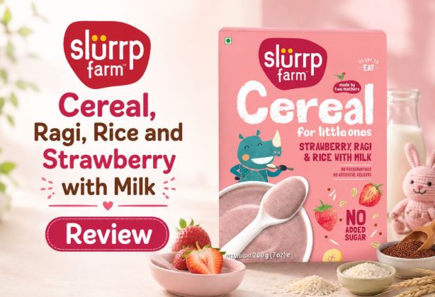 Slurrp Farm Ragi & Strawberry Cereal Review